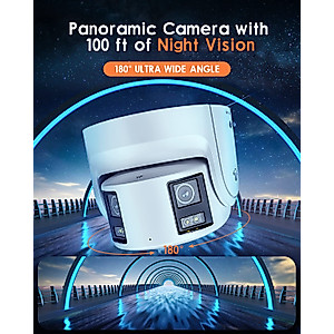 DS-2CD2387G2P-LSU/SL 4mm HIK 8MP 4K Panoramic PoE Turret IP Camera with 24/7 Colorful Imaging, Human/Vehicle Detection, Strobe Light And Audio Alarm, H.265+, Compatible with HIK NVR/Hik-Connect