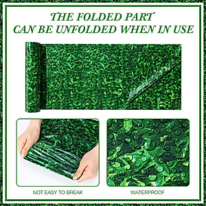 Tatuo 1 Roll 54 Inch x 100 Feet Jumbo Green Leaves Photography Leaf Backdrop 3D Waterproof Tree Leaves Background Photo Booth Prop Green Leaf Tablecloths for Baby Shower Birthday Party Decoration