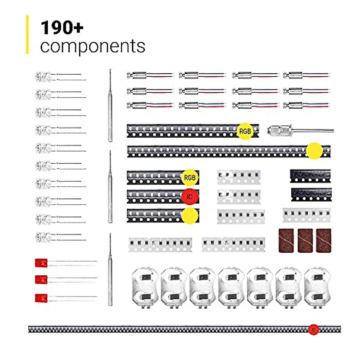 Geeek Club Robot Building Kit for Kids and Adults - Smart Nano Bots STEM Robotics Kits - Educational DIY Build Your Own Robot Set - Circuit Board Engineering Robotic Kid Science Toys (No Tools)