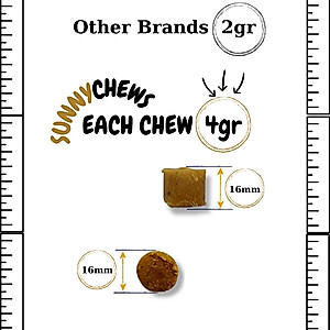 SUNNYCHEWS Allergy Relief for Dogs Itching| Dog Allergy Chews with Probiotics| Seasonal Allergy Support for Dogs| Allergy Immunity for Dogs| Help Relieve Skin, Itch Relief for Dogs| Bacon 90Chews 12oz