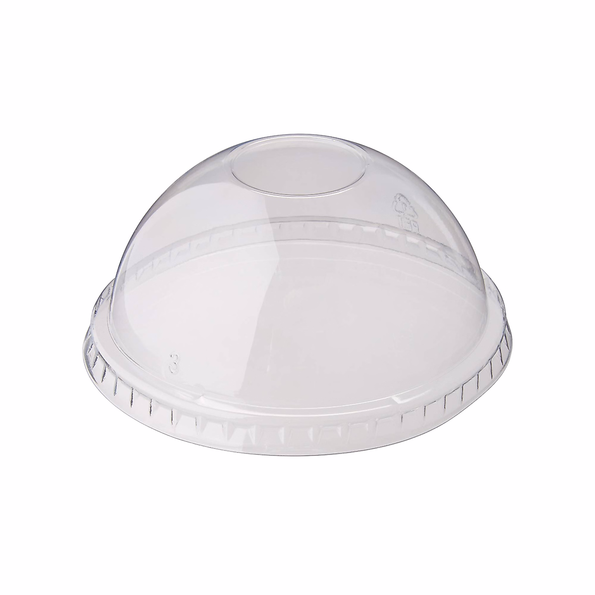 Georgia-Pacific Dixie® Dome Lid for 14-24 oz PETE Cold Cups, DF1424PET, Clear, 100 Lids per Sleeve, 10 Sleeves per Case