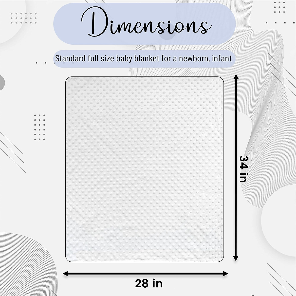 AleMir Fashion Embroidered Blanket Baby – Beautiful Monogrammed Blanket – Large Personalized Baby Blanket for Boys and Girls – Soft Polyester Baby Blanket with Custom Name – 28 x 34-inch