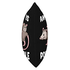 Funny Opossum Tees And Gifts Funny Opossum Anything is Possumble Cute Possum Family Throw Pillow, 18x18, Multicolor