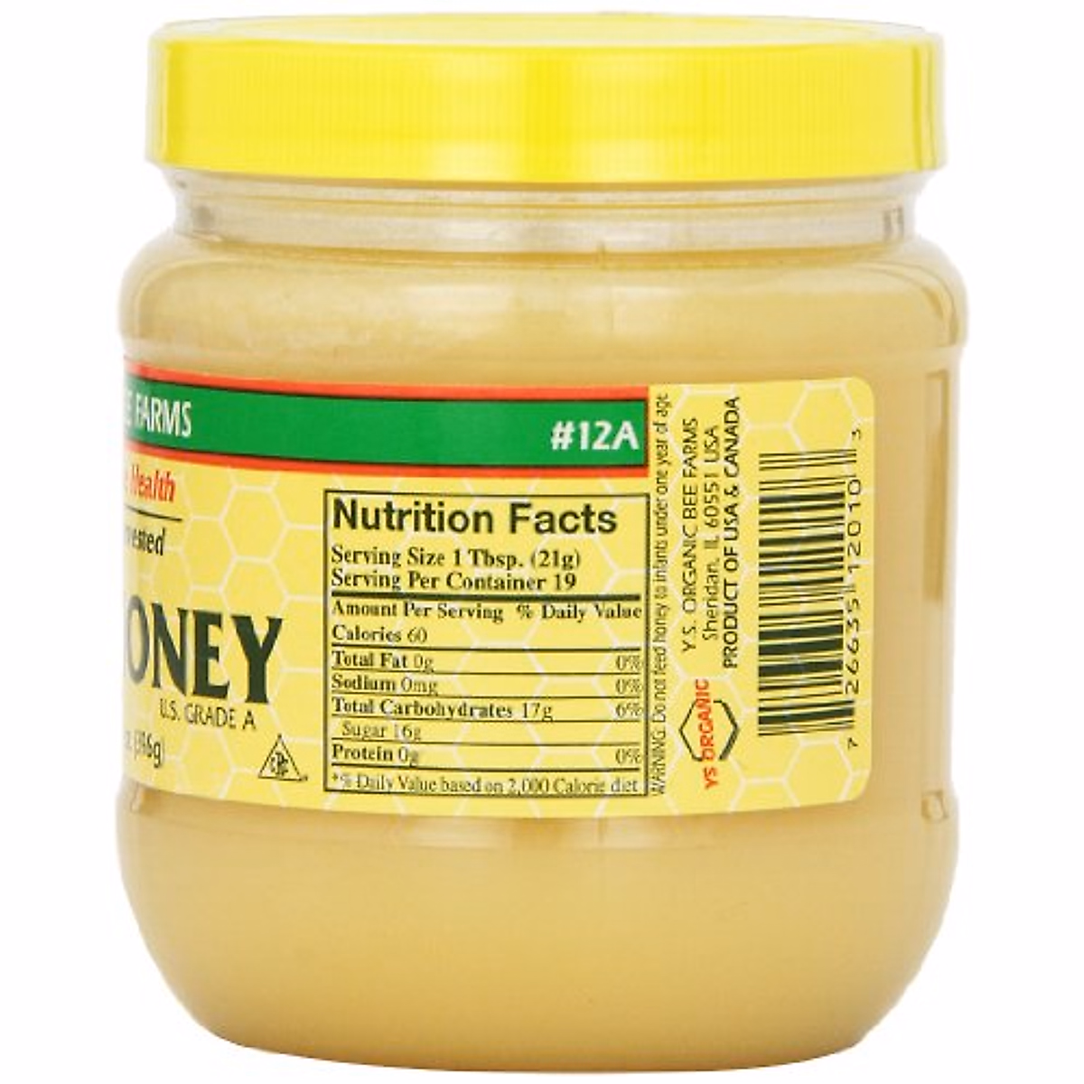 YS Organic Bee Farms - Healthy Honey (Raw), 14 oz