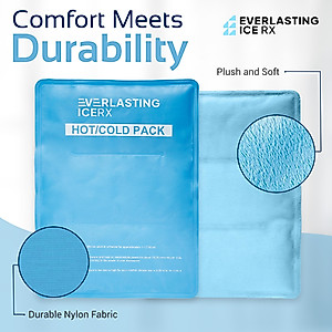 Reusable Ice Pack for Injuries | 11" x 14.5" - 2 Pack XL | Hot & Cold Pack | Large Ice Pack for Back Pain Relief, Soft Ice Packs Reusable, Flexible When Frozen