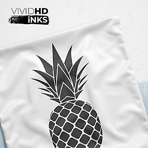 iiRov Summer Design Ink-Fuzed Decorative Throw Pillow - Flat Pineapple