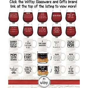 Raising Tiny Humans Funny Mom Wine Glass - Wine Gifts for Women, Wife, Mom - Unique Wife, Mom Gift from Husband, Him, Kids - Fun Gag Birthday Present Idea for New Mom, Mother, Daughter, Her