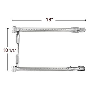 Hongso Grill Parts for Weber Spirit 200 Series, Spirit E/S 200 & 210, Spirit II 210 Series Grills (Front Control, 2013 and Newer), 17.5" Grill Grates 15.3" Flavorizer Bars and 18" Burner Tubes