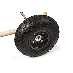 Liberty Garden 870-M1-2 Industrial 4-Wheel Garden Hose Reel Cart, Holds 300-Feet of 5/8-Inch Hose - Tan