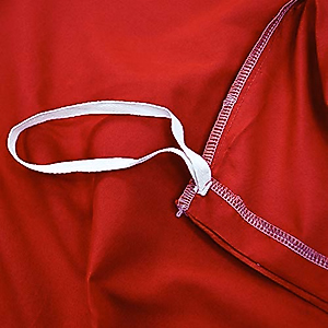 Essina Queen Duvet Cover Set – 3-Pcs Microfiber Duvet Cover with 2 Pillow Shams – Wrinkle-Resistant Duvet Cover Queen – Solid Color Duvet Cover with Zipper Closure and 4 Corner Ties – Magic Red