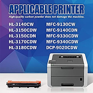 INK E-SALE 1PK Compatible Toner Cartridge Replacement for Brother TN221 TN225 TN-221 TN-225 BK Black Toner Ink for Brother HL-3170CDW HL-3140CW HL-3180CDW MFC-9130CW MFC-9330 CDW MFC-9340CDW Printer