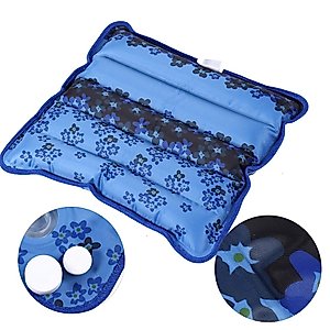 Cooling Mat, Cool Pillow Ice Pillow, Water Filling Ice Pillow Chair Pad, Multifunctional Children Adult Waterproof Ice Pillow Water Seat Cushion Baby, Children, Student, Office, Car, Travel(#1)
