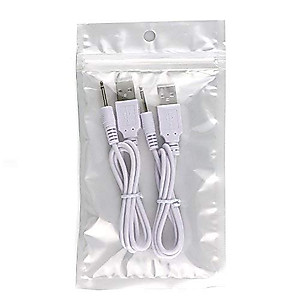 VibeMax Replacement DC Charging Cable | USB Charger Cord - 2.5mm (2 Pack)