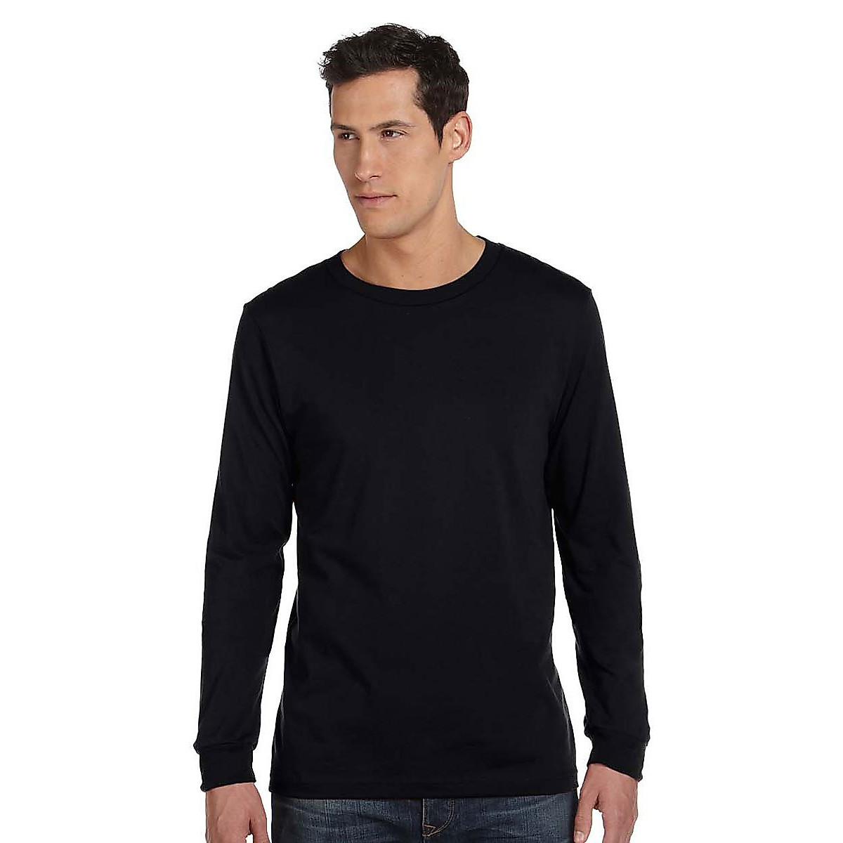 Bella Canvas Jersey Long Sleeve Tee Black