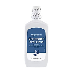 Amazon Basics Dry Mouth Oral Rinse, Alcohol Free, Mint, 16 Fluid Ounces, 1-Pack (Previously Solimo)