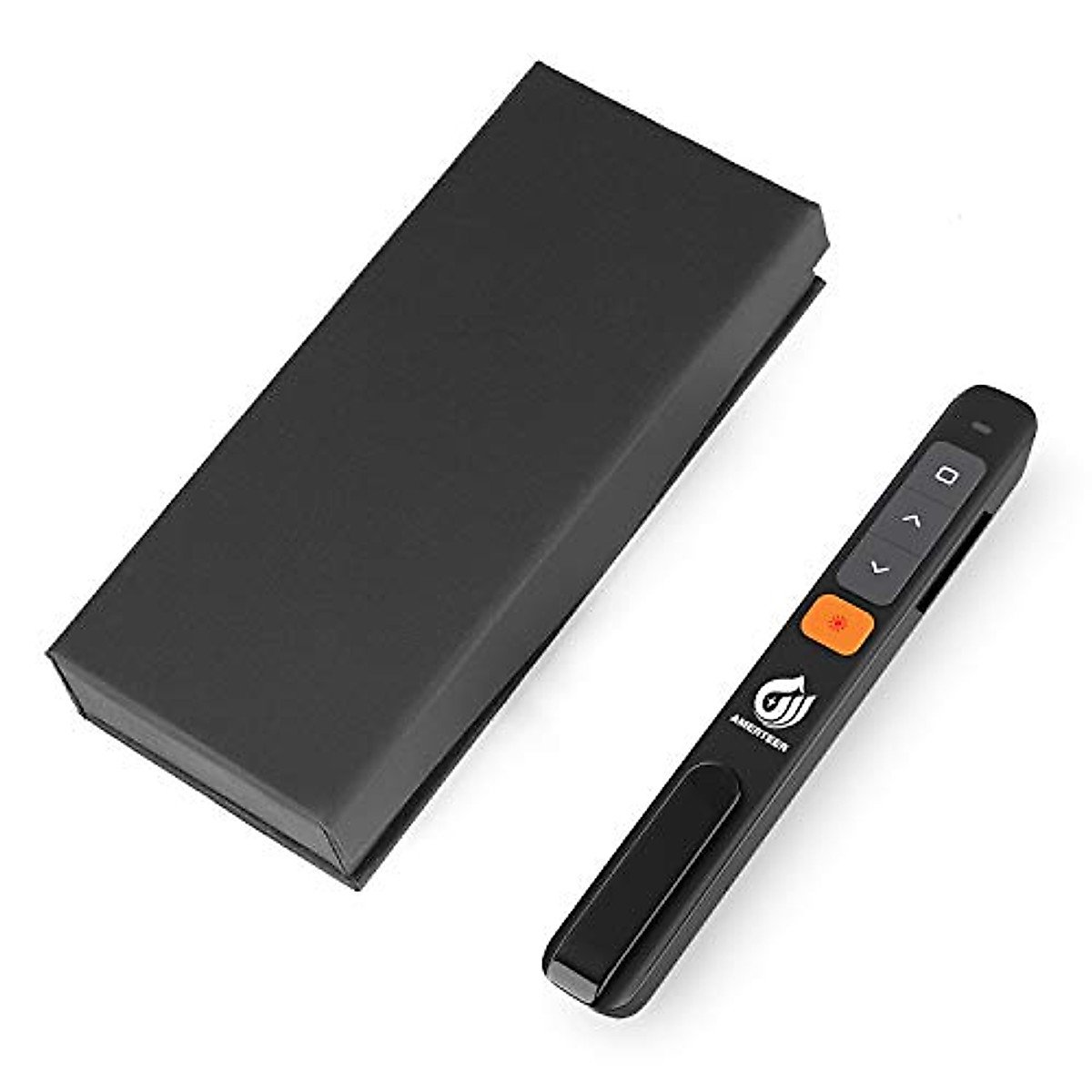 Wireless Presenter, AMERTEER RF 2.4GHz USB and Type-C Presentation Remote with Hyperlink &Volume Control PowerPoint Remote Clicker for Mac Book/Air/Pro