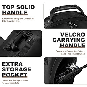 Himal Outdoors Golf Travel Bag - Heavy Duty 600D Polyester Oxford Wear-Resistant, Excellent Zipper Universal Size with Wheels, Soft-Sided Golf Club Travel Cover to Protect Clubs