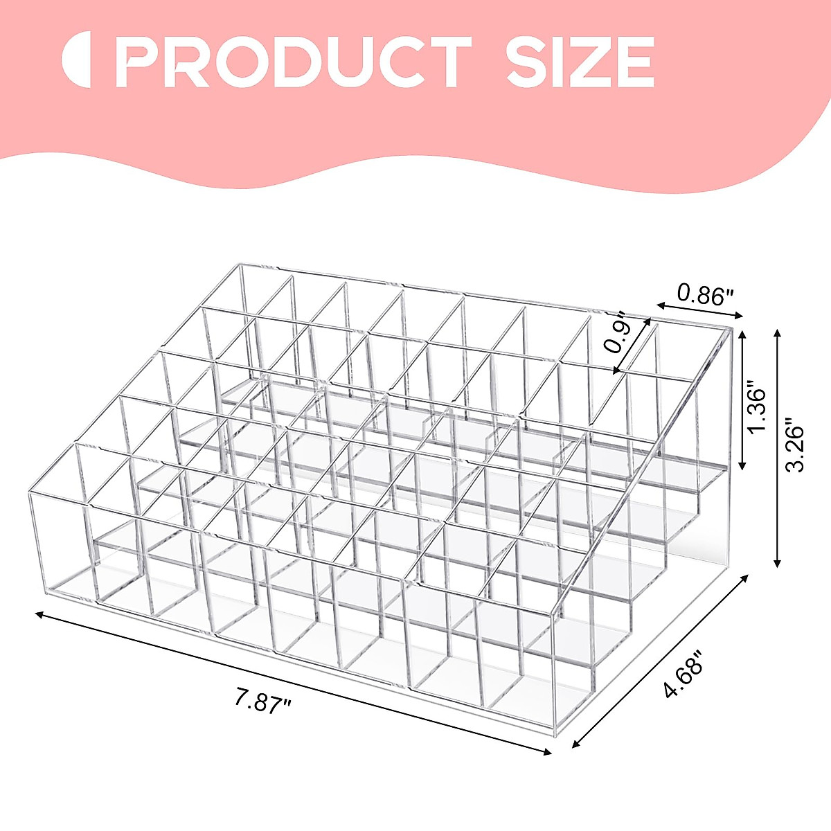 Vowcarol Acrylic Paint Tube Organizer 40 Slots, Watercolor Paint Tube Holder Organizer, Acrylic Paint Holder