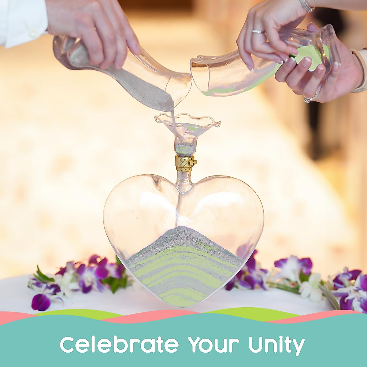 Sandsational Sparkle Silver Shimmer Unity Sand -1.5 LB (22oz), Silver Colored Sand for Weddings, Vase Filler, Home Décor, Craft Sand, Aquarium Sand, and More