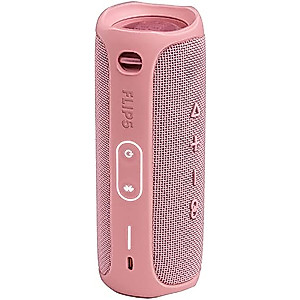JBL FLIP 5 Portable Speaker IPX7 Waterproof On-The-Go Bundle with WRP Deluxe Hardshell Case (Pink)