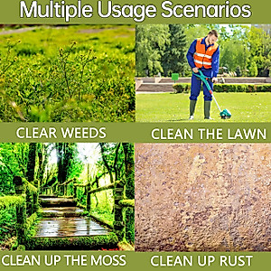 8inch Steel Wire Brush Cutter Trimmer Head,Upgraded Less Twisted Wires Unbreakable Wired Trimmer Blade,Less Load for Grass String Trimmer,Indestructible Durable Metal Weed Trimmer Head,Universal Fit