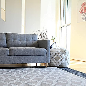 Stylish Reversible Foam Floor Mat | Play mat for Toddlers, Baby Play mat, Tummy time Crawling mat | Kids Play mat | Yoga Mat | Non-Toxic, Waterproof, Durable, Easy-to-Clean | Large Blue - Gray