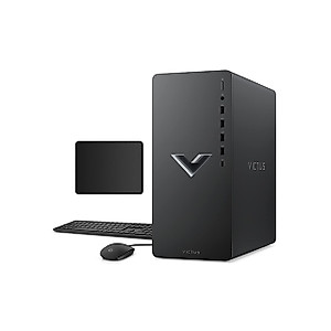 HP Gaming Premium Desktop | AMD Ryzen 7 5700G(Beat i7-1255U) | 32GB RAM | 1TB SSD+2TB HDD | AMD Radeon RX 6600XT | Windows 11 Home | Black | with Mouse Pad Bundle