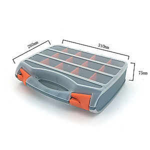 TOPIND Fishing Tackle Box Double-Sided, Transparent Fish Tackle Storage with Adjustable Dividers, Plastic Fishing Organizer Boxes for Fishing Lure Bait Hooks