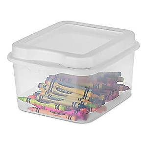 Sterilite 18038612 Flip Top, Clear, 12 count Set of 2 (24 Pack)