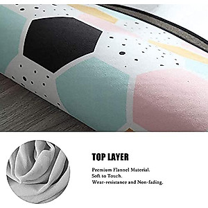 Customized Chair Mat for Carpet Personalized Add Your Own Logo Image Text Photo Area Carpet Anti Slip Washable Decorative Door Mat for Home Garden Office, Black, 47 Inches