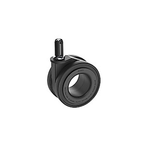 Enso Motion Office Chair Replacement Caster Wheels, 70 Okina Mu Series - Black (Set of 5)