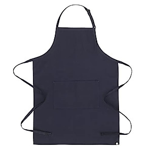 Chef Works Unisex Butcher Apron, Navy, One Size