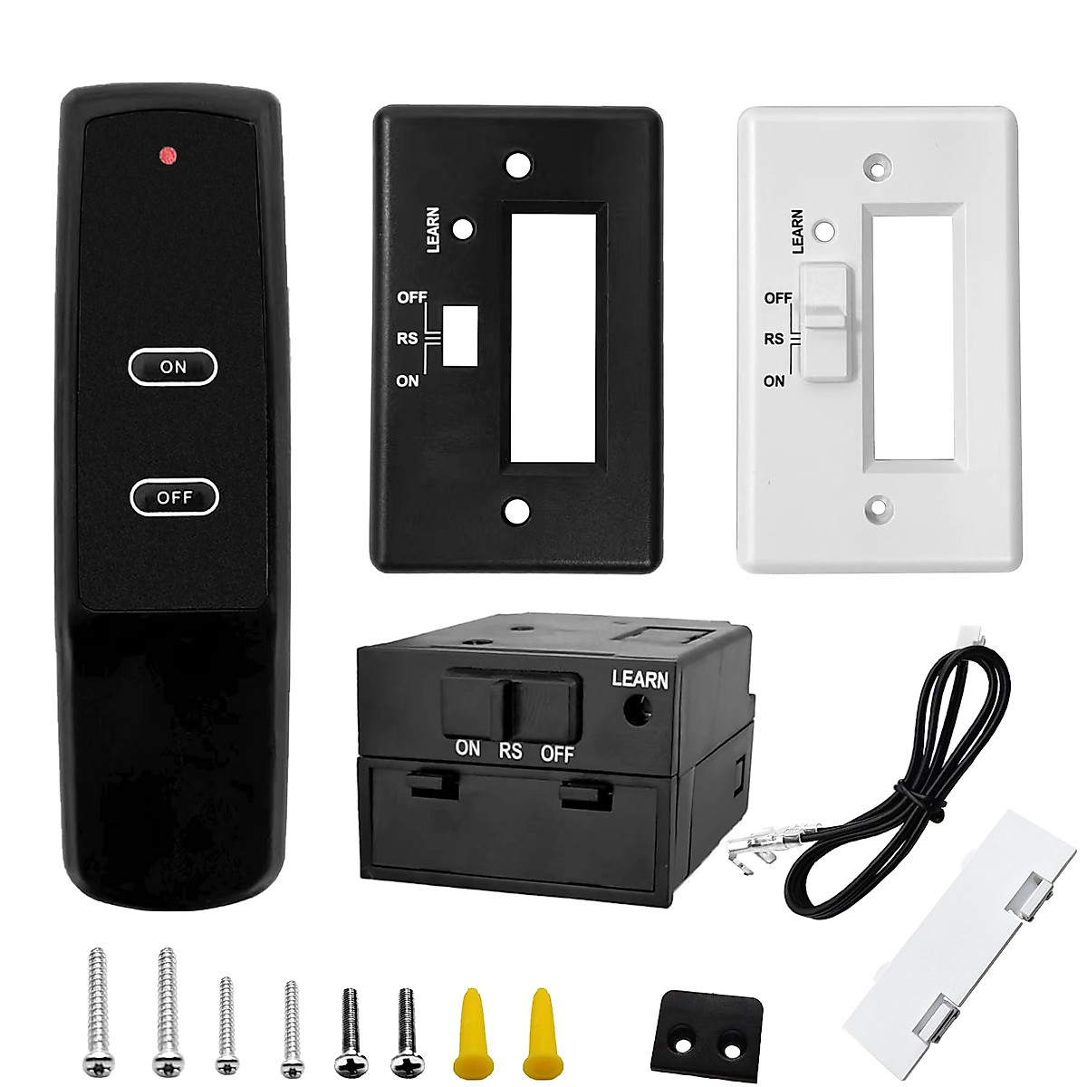 Upgrade Gas Fireplace Remote Switch System Kit for Standard Millivolt Valve Appliances,Compatible with Skytech,Majestic,Ambient,Empire,Monessen,Vermont Fireplaces,and Other Fireplaces,5 Year Warranty
