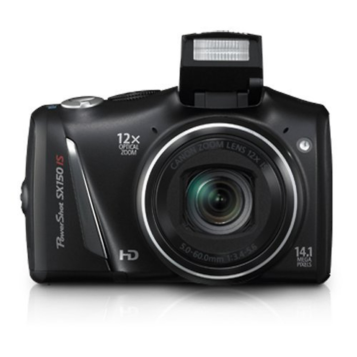 PowerShot SX150 is 14.1 MP Digital Camera with 12x Wide-Angle Optical Image Stabilized Zoom with 3.0-Inch LCD (Black) (Old Model) (Renewed)