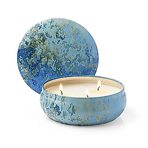 Hunter & Willow Citronella Candle with Lemon Verbena, Natural Soy Wax, 3 Wick, (36oz) Large Triple Pack, for Indoor, Outdoor, Patio and Camping.