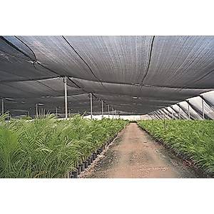 Agfabric 40% Sunblock Shade Cloth Cover with Clips for Plants 6.5’ X 20’, Black