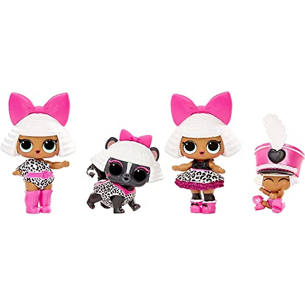 L.O.L. Surprise! OMG Diva Family with 45 Surprises Including (1) Pink Fashion Doll with (4) Collectible Dolls and Accessories Toy Playset