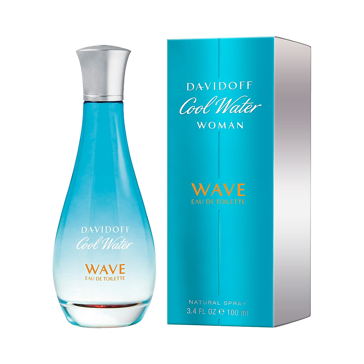 Cool Water Wave By Davidoff For Women. Eau De Toilette Spray 3.4-Ounces