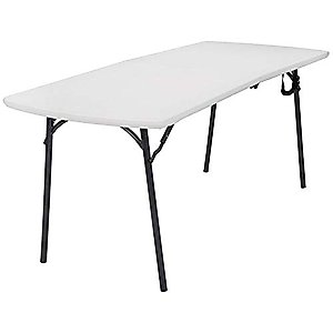 CoscoProducts Diamond Series 300 lb. Weight Capacity Folding Table, 6' X 30", White