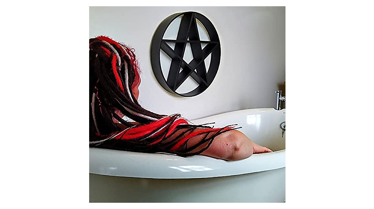 Pentagram Gothic Shelf - Boho & Spiritual Wall Decor for Your Space