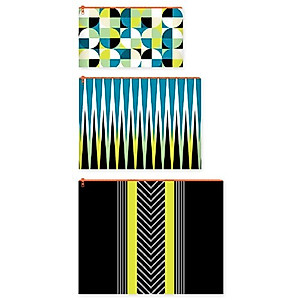 LOQI Echo Zip Pockets (Set of 3), Multicolor