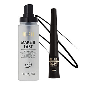 Milani Make It Last Setting Spray and Stay Put Matte Liquid Eyeliner