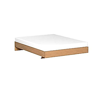 Nexera Nordik Queen Size Platform Bed, Natural Maple.
