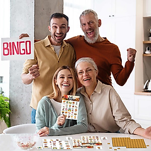 cyazila Fall Bingo Cards, Fall Autumn Bingo Games, Hello Fall Bingo Games, 24 Player Bingo Game Sets for Adults, Birthday, Thanksgiving Day, Fall Party, Outdoor Indoor Games, B007