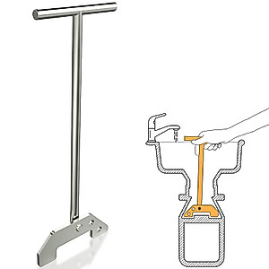 Garbage Disposer Unjamming Wrench,Garbage Disposal Wrench,Silver Garbage Disposal Wrench Tool,for Remove Unclog Kitchen Sink Clogging Above the Sink