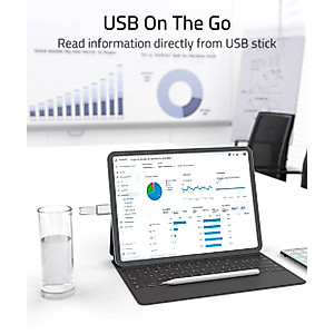 Syntech USB C to USB Adapter(2 Pack), USB-C Male to USB 3.0 Female Adapter Compatible with iPhone 15 Pro Max MacBook Pro Air 2023 iPad Mini Pro Surface Pro and Other Type C or Thunderbolt 4/3 Devices