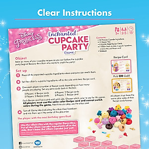 Wonder Forge Disney Princess Enchanted Cupcake Party Game - Exciting Matching Game | Fun for Kids & Adults | Ideal for Disney Princesses Enthusiasts | Two Game Modes | Gaming Experience