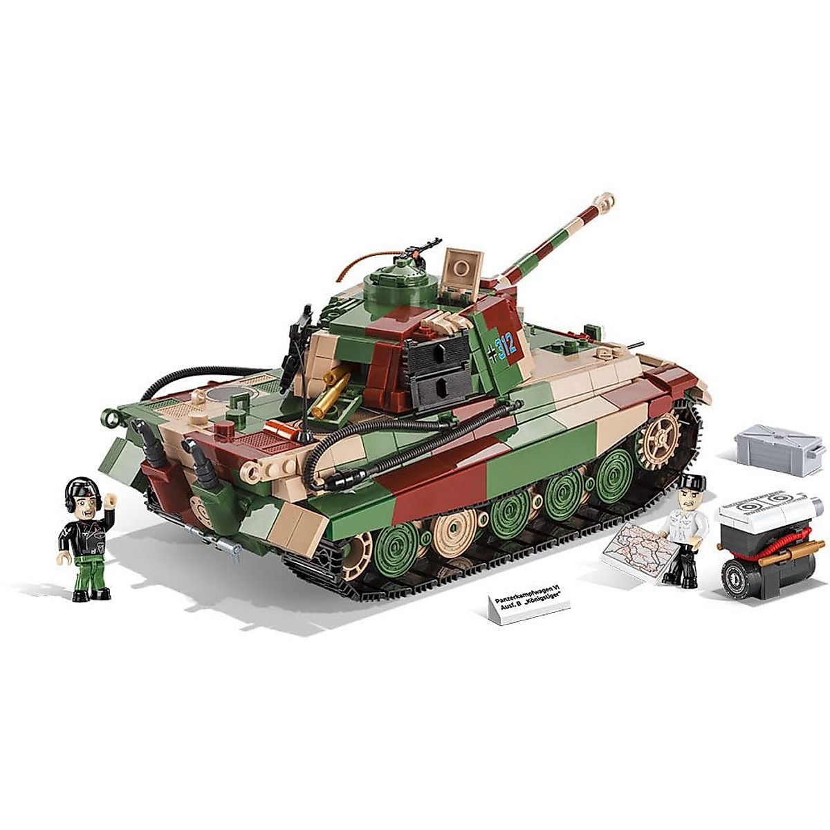 1000 Pcs Historical Collection WWII /2540/ Panzerkampfwagen Vi Tiger Ausf.B Konigstiger