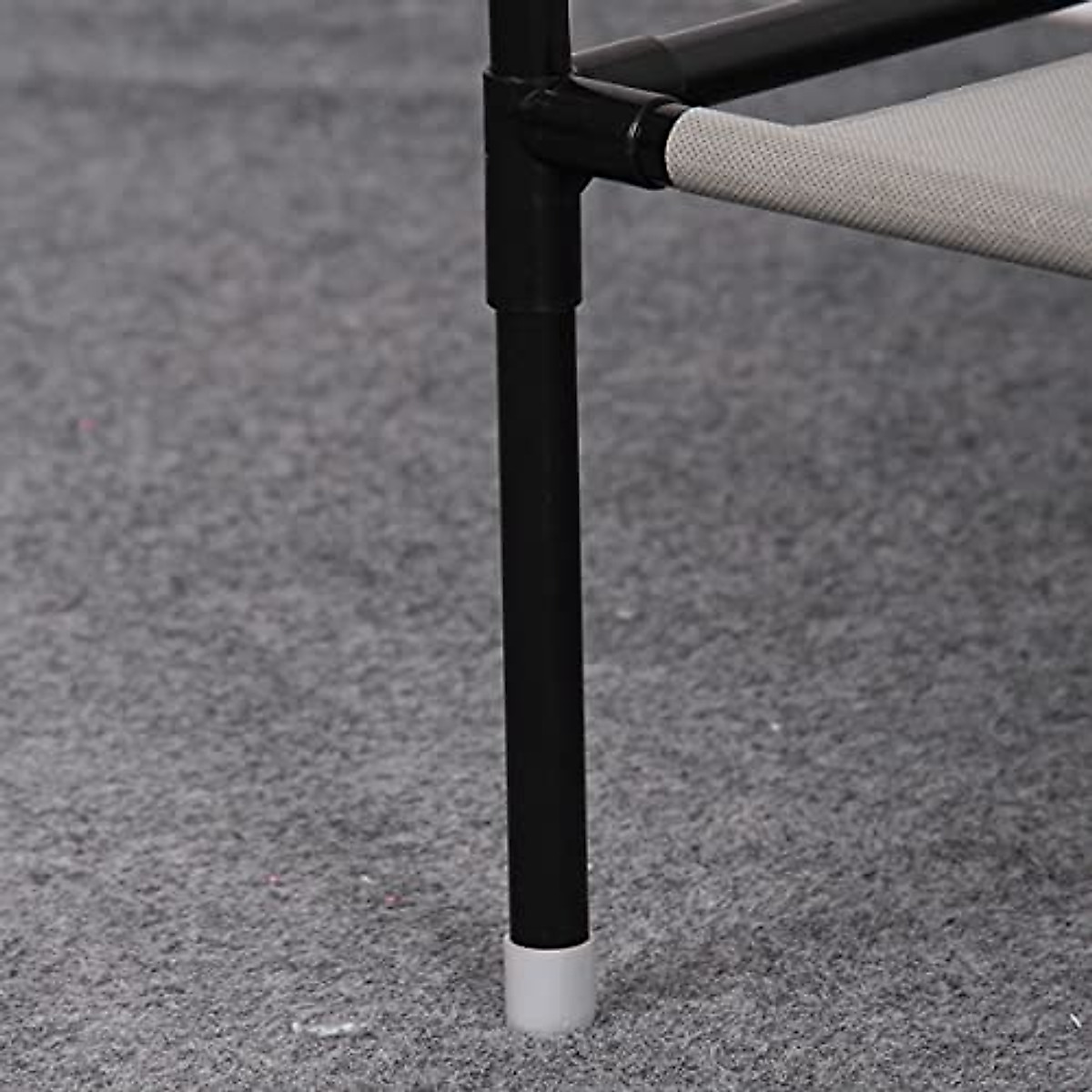 TUOKING Garment Rack, Metal Clothing Racks for Hanging Clothes, Heavy Duty Wire Bedroom Clothing Rack, Freestanding Portable Wardrobe Closet Rack with 4 Hanging Rods, 70" H*34L*17.5W, Black