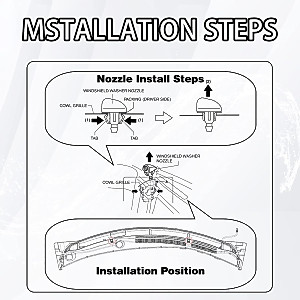 AICEL Wiper Washer Windshield Check Valve, 2 Pcs Car Spray Jet Kit Replacement, Windscreen Wiper Nozzle Connector Check Valve, Replaces OEM #: 85321-28020, Automotive Accessories for Most Vehicles